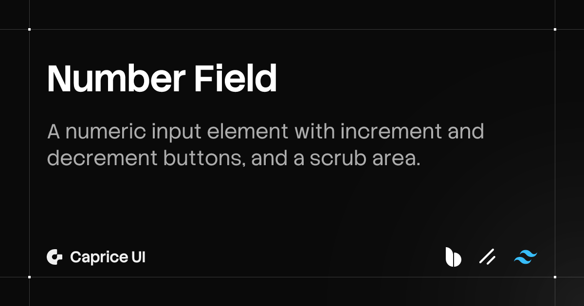 Number Field | Caprice UI
